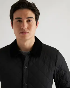 Quince Featherless Quilted Jacket - Black