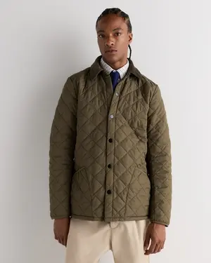 Quince Featherless Quilted Jacket - Bronze Olive