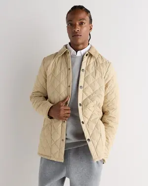 Quince Featherless Quilted Jacket - Buff Khaki