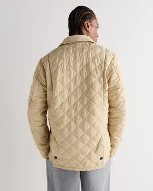 Quince Featherless Quilted Jacket - Buff Khaki