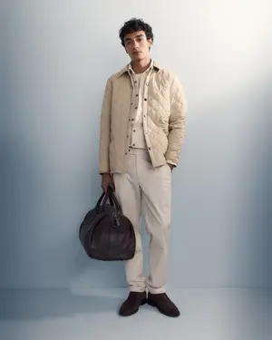 Quince Featherless Quilted Jacket - Buff Khaki