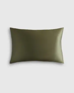 Quince Mulberry Silk Pillowcase - Dusty Olive