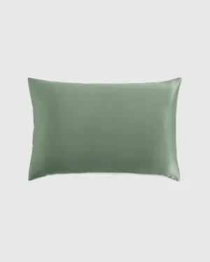Quince Mulberry Silk Pillowcase - Eucalyptus