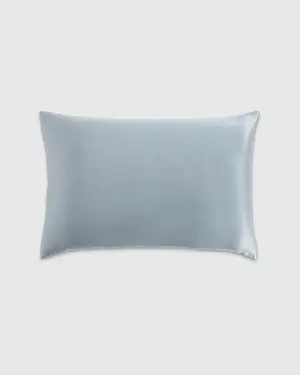 Quince Mulberry Silk Pillowcase - Light Blue
