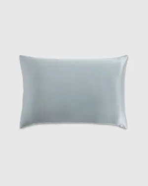 Quince Mulberry Silk Pillowcase - Light Blue
