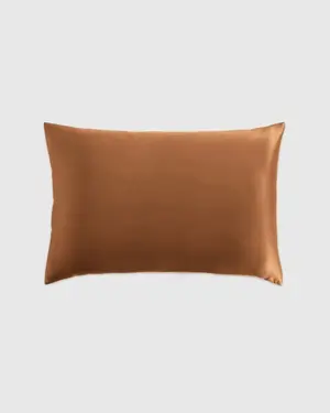 Quince Mulberry Silk Pillowcase Terracotta