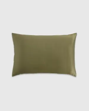 Quince Mulberry Silk Pillowcase - Washed Olive