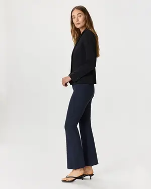 Quince Ponte Bootcut Trousers - Navy