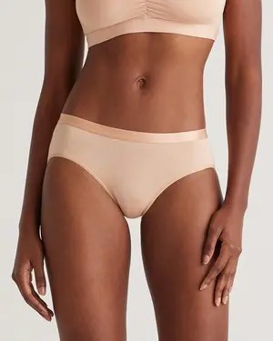 Quince Women's Micromodal Brief Warm Sand