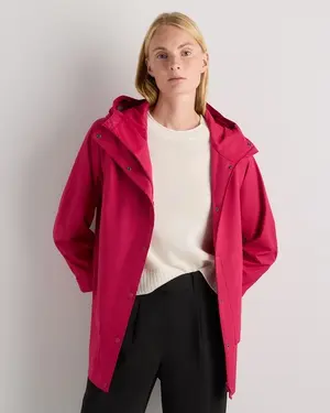 Quince Oversized Rain Jacket - Amaranth Pink