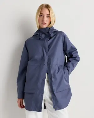 Quince Oversized Rain Jacket - Storm Blue