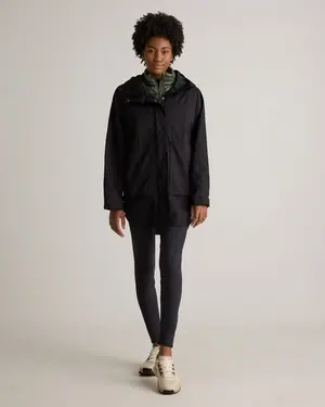 Quince Oversized Rain Jacket - True Black