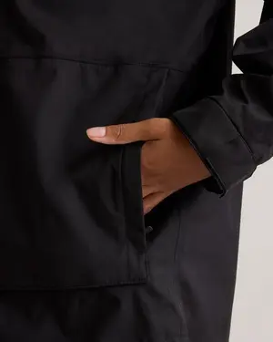 Quince Oversized Rain Jacket - True Black