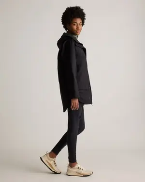 Quince Oversized Rain Jacket - True Black