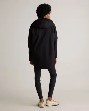 Quince Oversized Rain Jacket - True Black