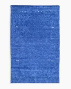 Quince Indie Hand-loomed Wool Rug - Blue