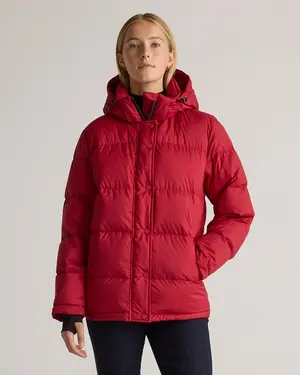 Quince Responsible Down Puffer Jacket - Cherry Red