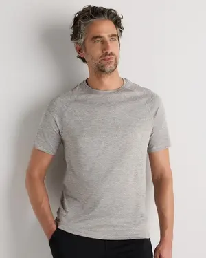 Quince Performance Mesh T-shirt - Heather Grey