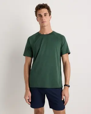 Quince Performance Mesh T-shirt - Heather Olive