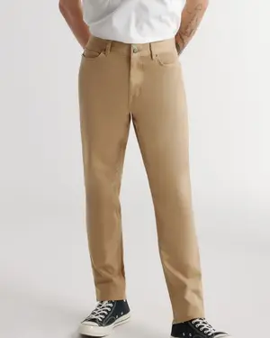 Quince Comfort Stretch Traveler Pants - Khaki