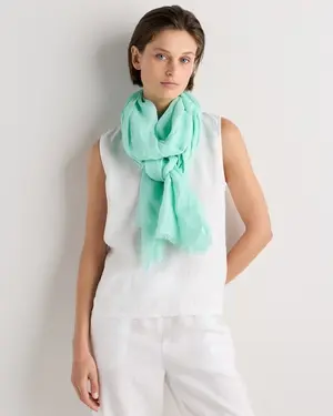 Quince 100% European Linen Scarf - Mint