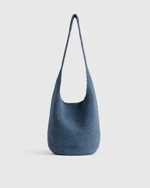 Quince Hand Crochet Hobo Shoulder Bag