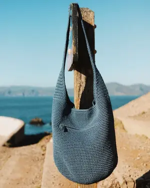 Quince Hand Crochet Hobo Shoulder Bag