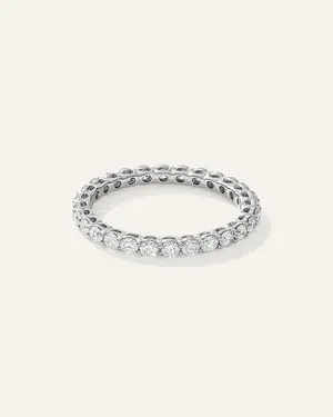 Quince Lab Grown Diamond Round Eternity Band Ring In Recycled Gold Or - Platinum