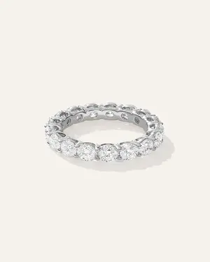 Quince Lab Grown Diamond Round Eternity Band Ring - Platinum