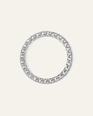 Quince Lab Grown Diamond Round Eternity Band Ring - White Gold