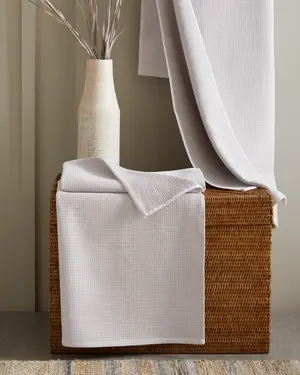 Quince Turkish Waffle Terry Bath Sheet - Silver