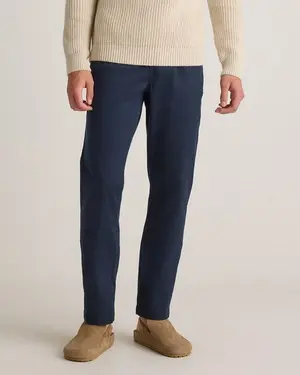 Quince Cotton Chino Drawstring Pants - Admiral