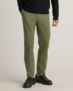Quince Cotton Chino Drawstring Pants - Trellis