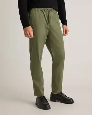 Quince Cotton Chino Drawstring Pants - Trellis