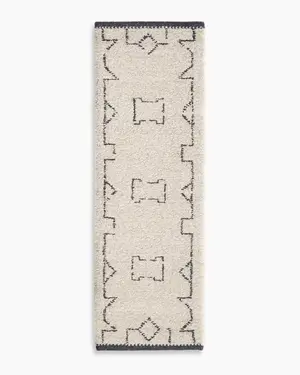 Quince Saira Hand-loomed Wool Rug - Charcoal