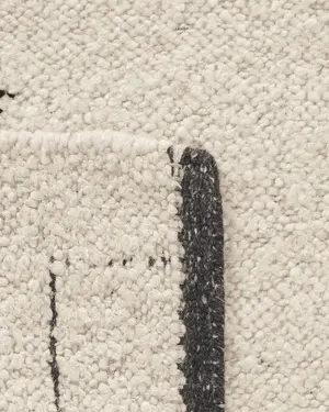 Quince Saira Hand-loomed Wool Rug - Charcoal