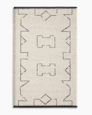Quince Saira Hand-loomed Wool Rug - Charcoal