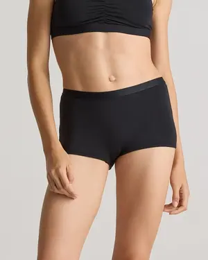 Quince Micromodal Boyshort - Black