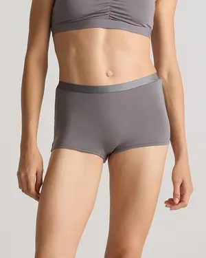 Quince Women's Micromodal Boyshort Grey