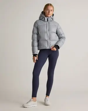 Quince Cropped Puffer Jacket - Feather Grey