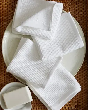 Quince Turkish Waffle Terry Bath Towel Bundle - White