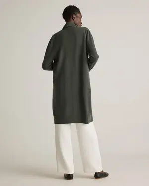 Quince Mongolian Cashmere Duster Cardigan Sweater - Moss
