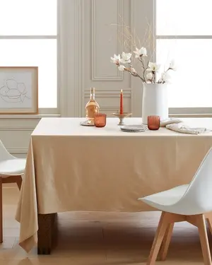 Quince Tablecloth - Flax