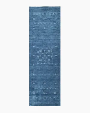 Quince Dakota Hand-loomed Wool Rug Blue