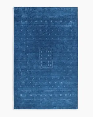 Quince Dakota Hand-loomed Wool Rug Blue