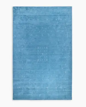 Quince Dakota Hand-loomed Wool Rug - Light Blue