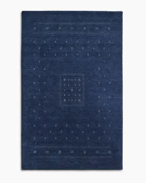 Quince Dakota Hand-loomed Wool Rug Navy