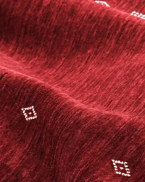 Quince Dakota Hand-loomed Wool Rug - Red