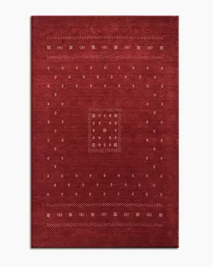 Quince Dakota Hand-loomed Wool Rug - Red