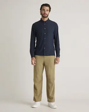 Quince Propique Performance Button Down - Navy